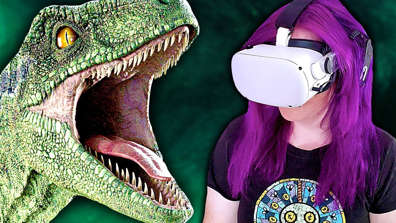 I Played Hide and Seek with a RAPTOR in Jurassic World VR! - YouTube