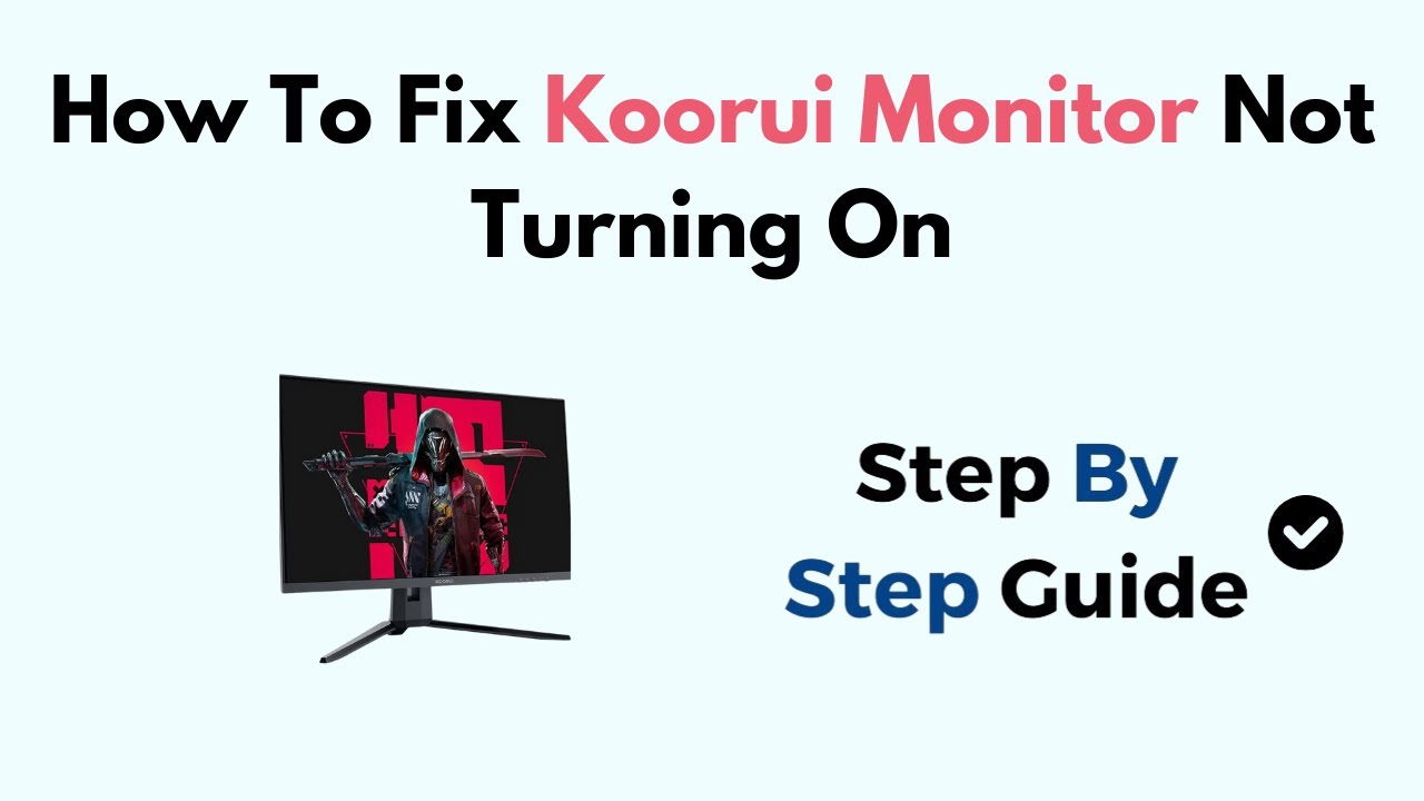 How To Fix Koorui Monitor Not Turning On - YouTube