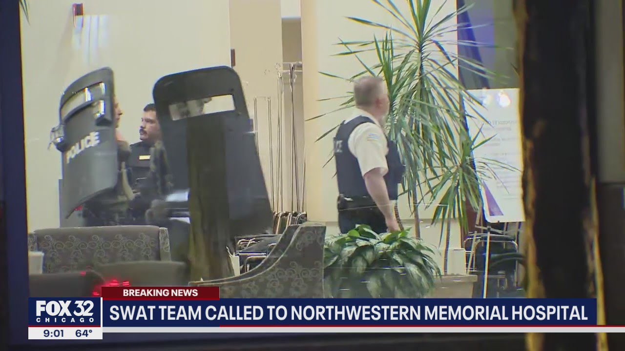 Chicago police SWAT team called to Northwestern Hospital - YouTube