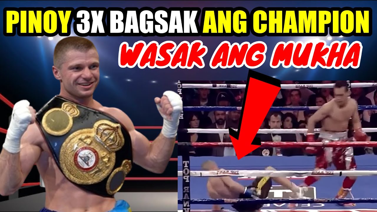 PINOY 3X PINABAGSAK AT BASAG ANG MUKHA SA 6X WORLD CHAMPION! - YouTube