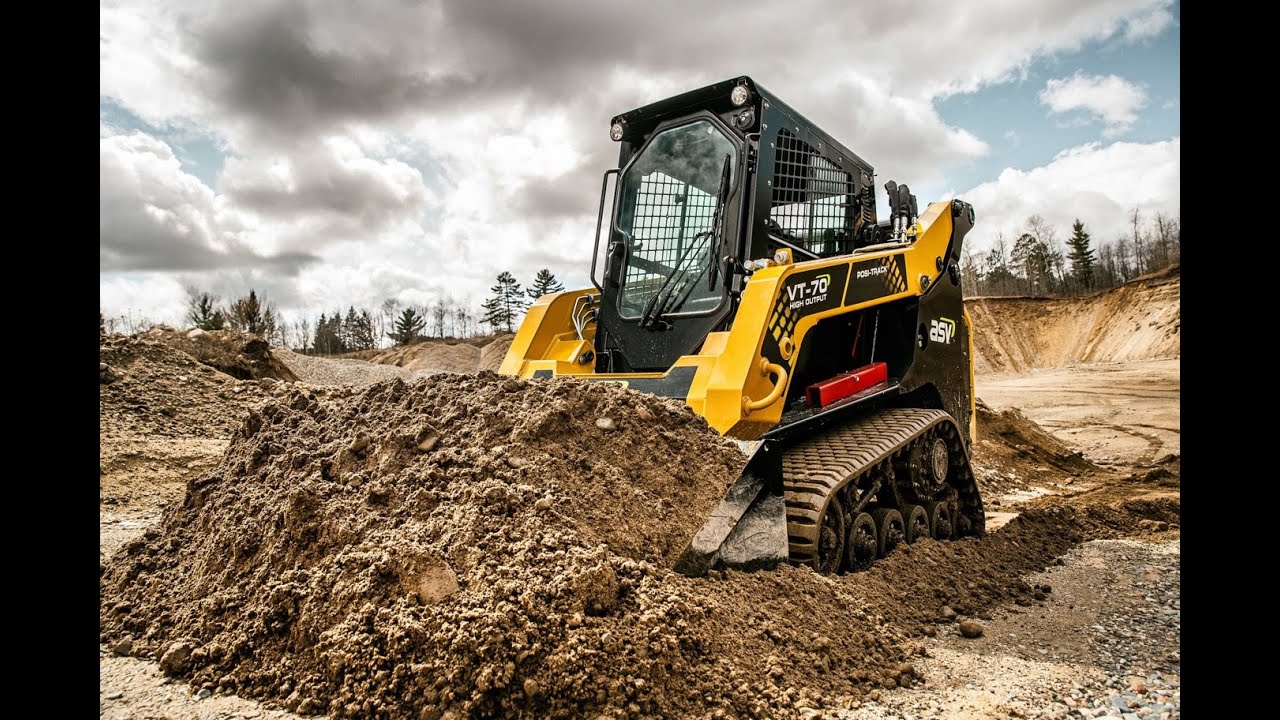 ASV debuts VT-70 High Output compact track loader - YouTube