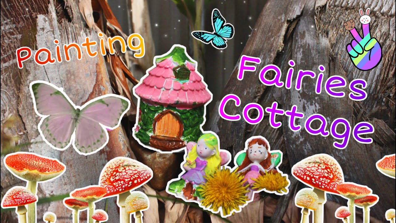 PAINTING FAIRY COTTAGE GARDEN | Painting for Kids | 2 Play Time - YouTube