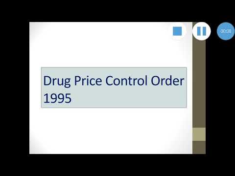 Drug price control order 1995 - YouTube