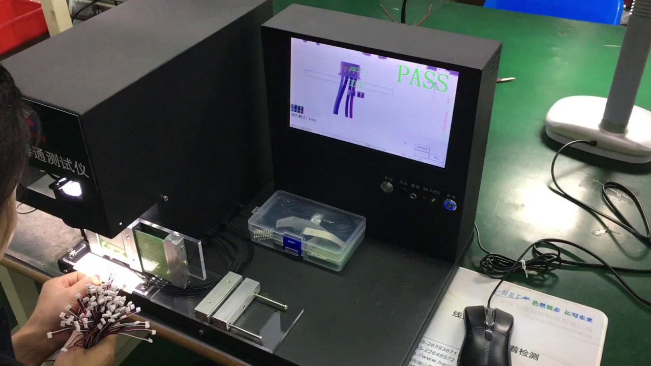 Wire harness Color order testing machine - Scondar - YouTube