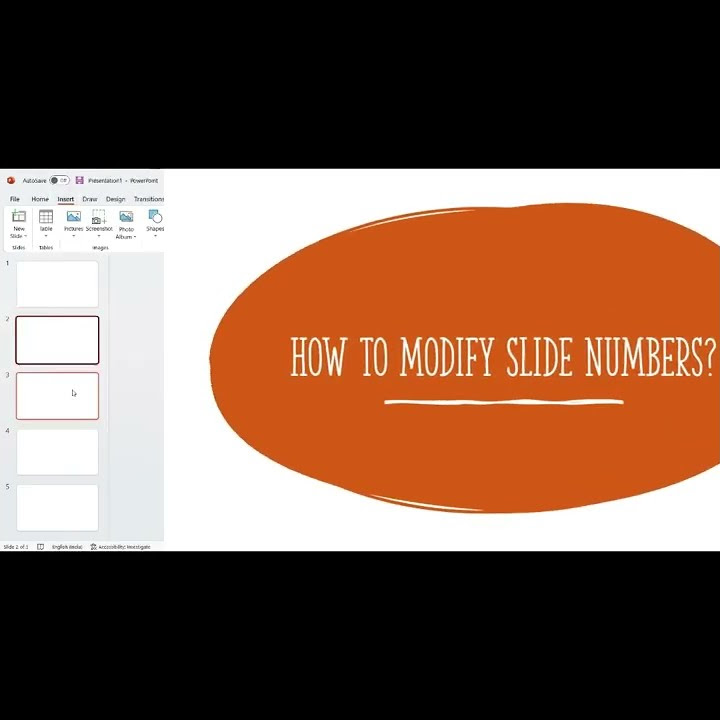 How to add or modify slide numbers in any presentation or PPT in just ...