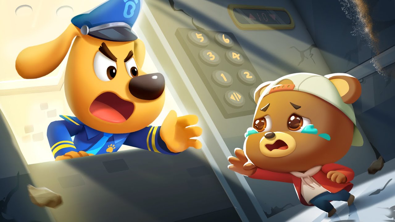 An toàn khi chúng ta ở thang máy 🚟 Labrador quy tắc an toàn 👮 Cảnh sát ...