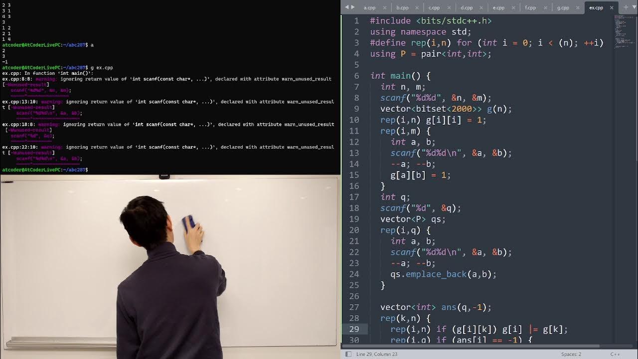 ユニークビジョンプログラミングコンテスト2023 新春 Atcoder Beginner Contest 287 Youtube