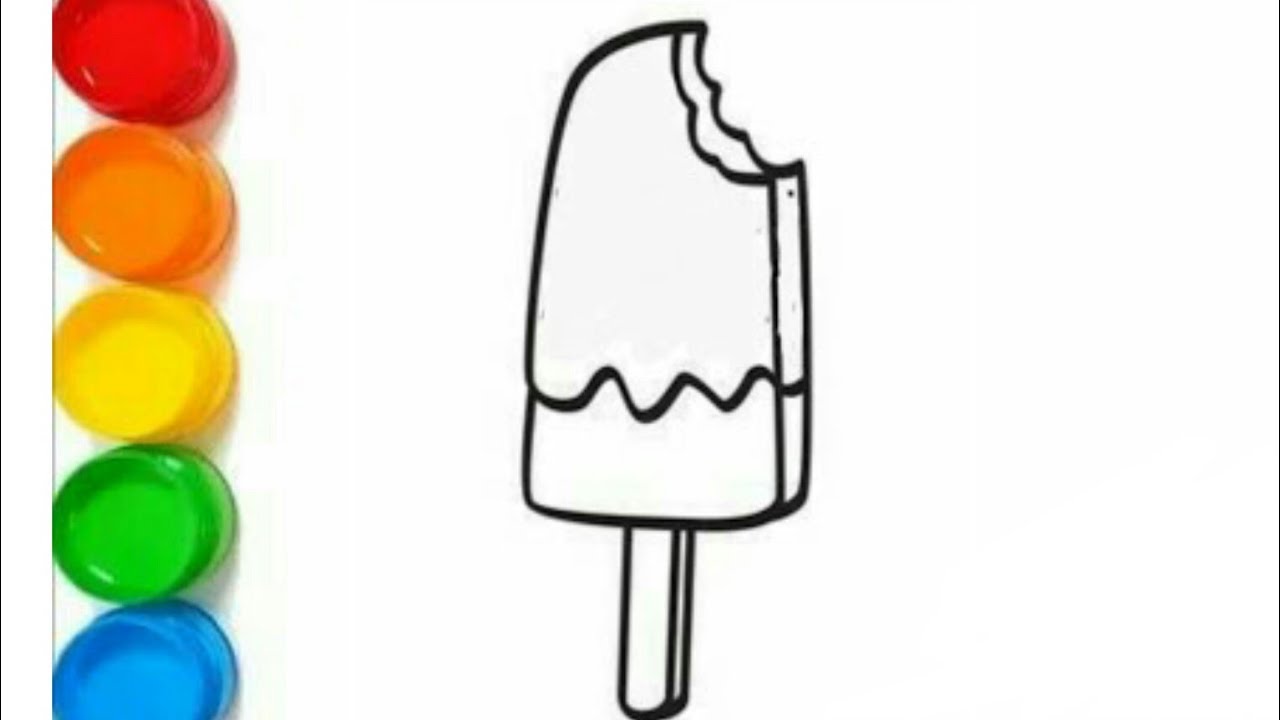 how to draw cute yummy ice_cream🍦, drawing and painting for kids and ...