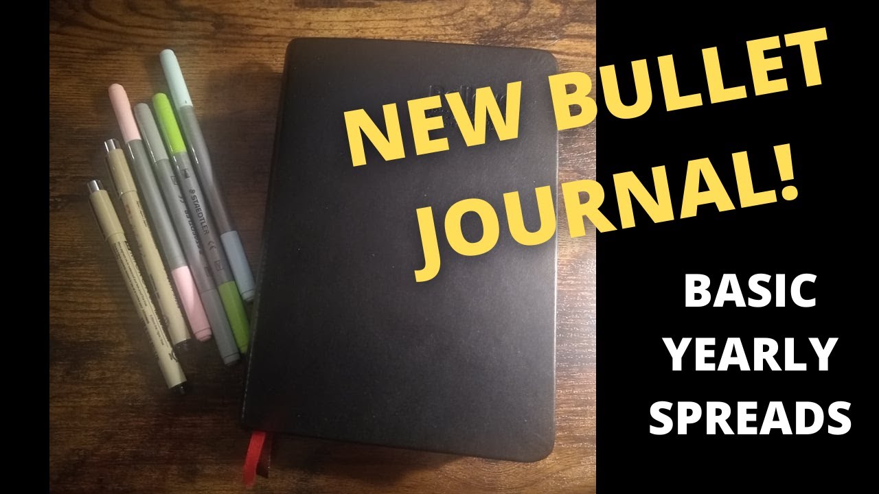 2022 Bullet Journal: Simple, Basic Yearly Spreads || BuJo Flip Through - YouTube