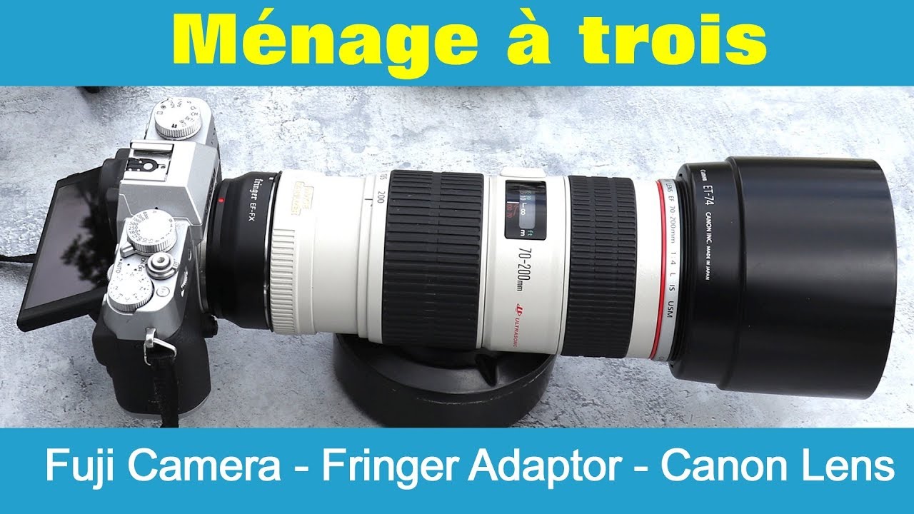 Canon EF 70 200mm lens with Fringer adaptor on Fujifilm X T20 camera ...