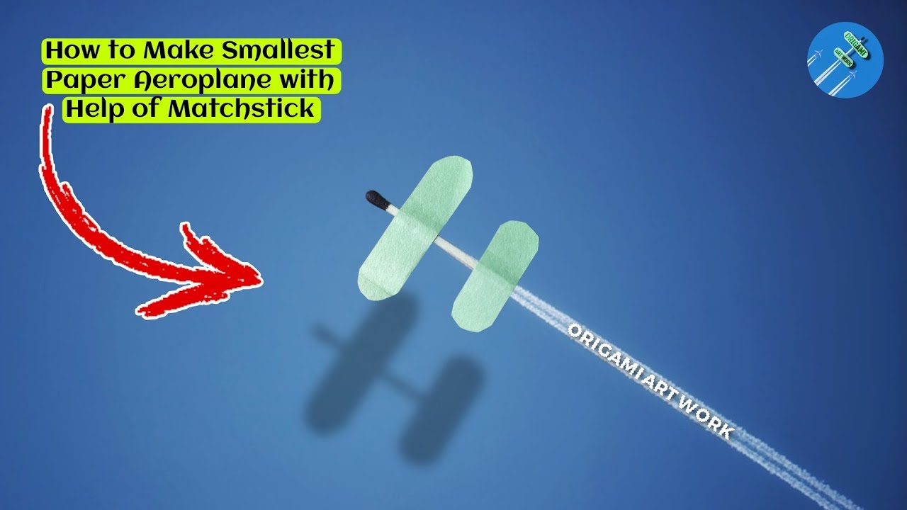 How to Make Matchstick Paper Plane : Easy & Fun | Matchstick Craft ...