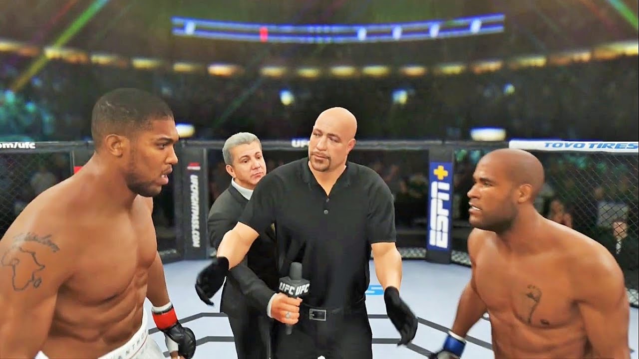 Anthony Joshua vs Andre Bishop Full Fight - UFC 4 Simulation - YouTube