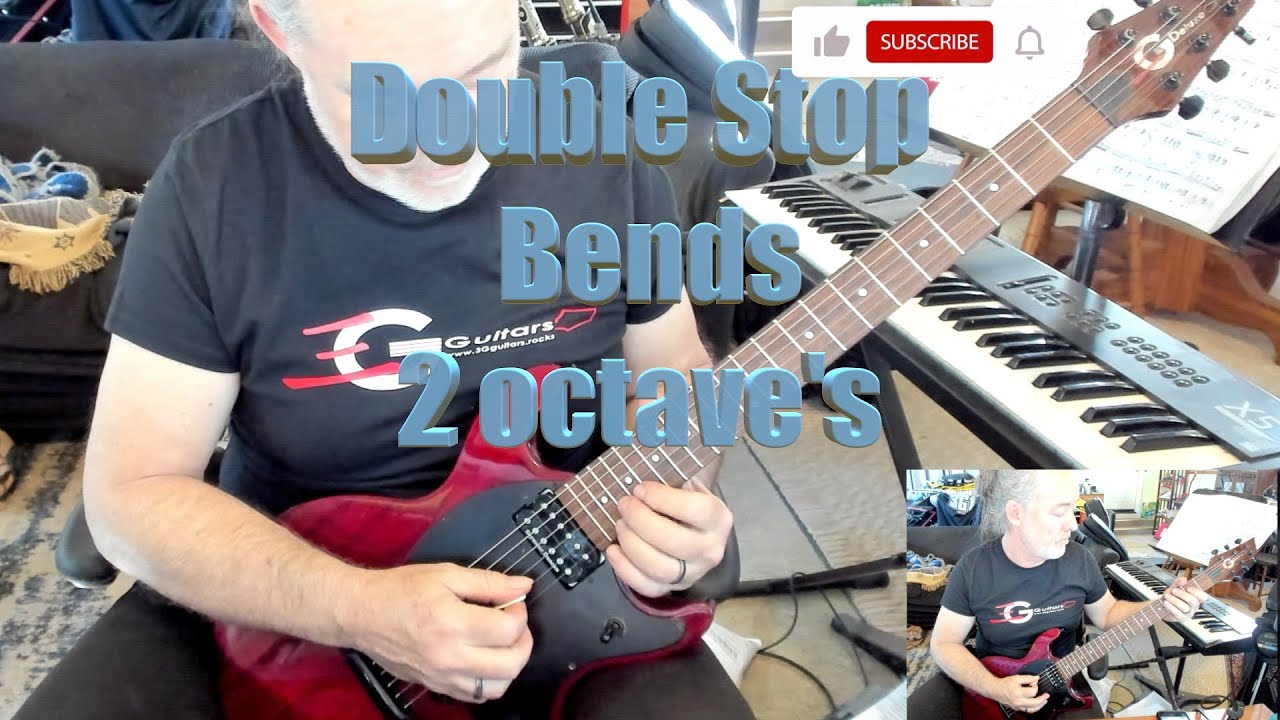 Double Stop Bends in A Mixolydian - YouTube