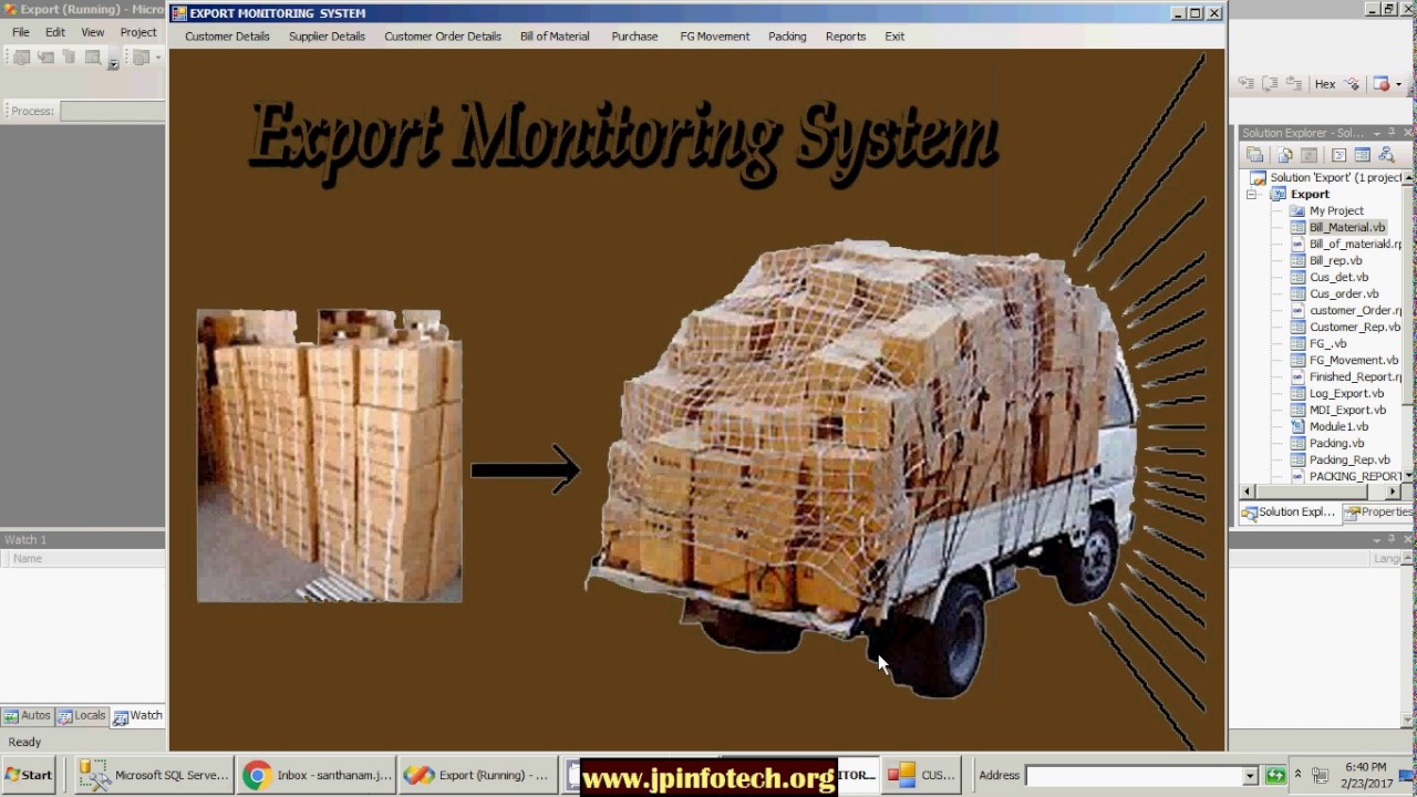 Export Management System | VB.net Final Year Project - YouTube