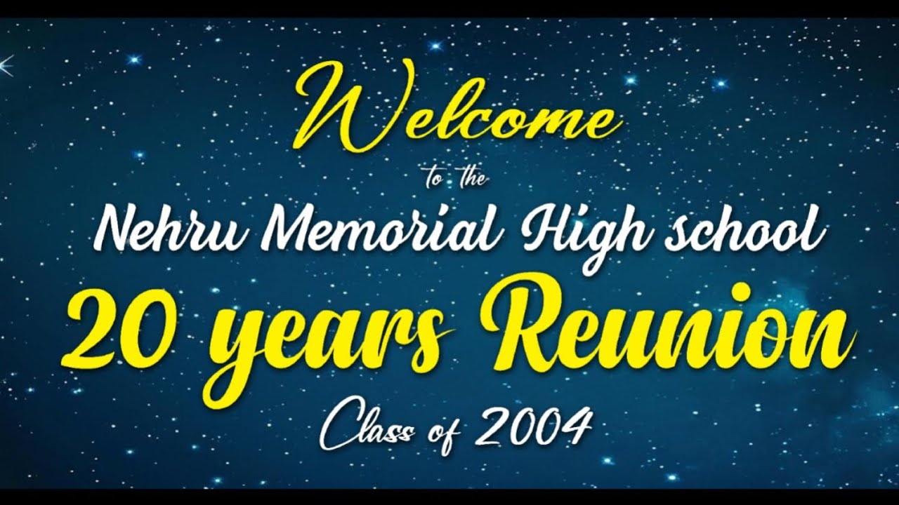 NMHS School Theme-2k4 Batch Reunion (20 Years) - YouTube