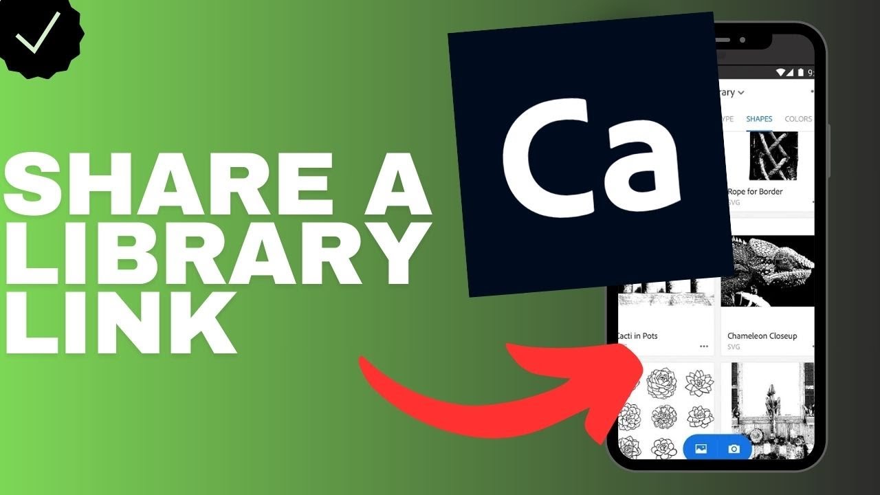 How to share a library link in the Adobe Capture app? - YouTube