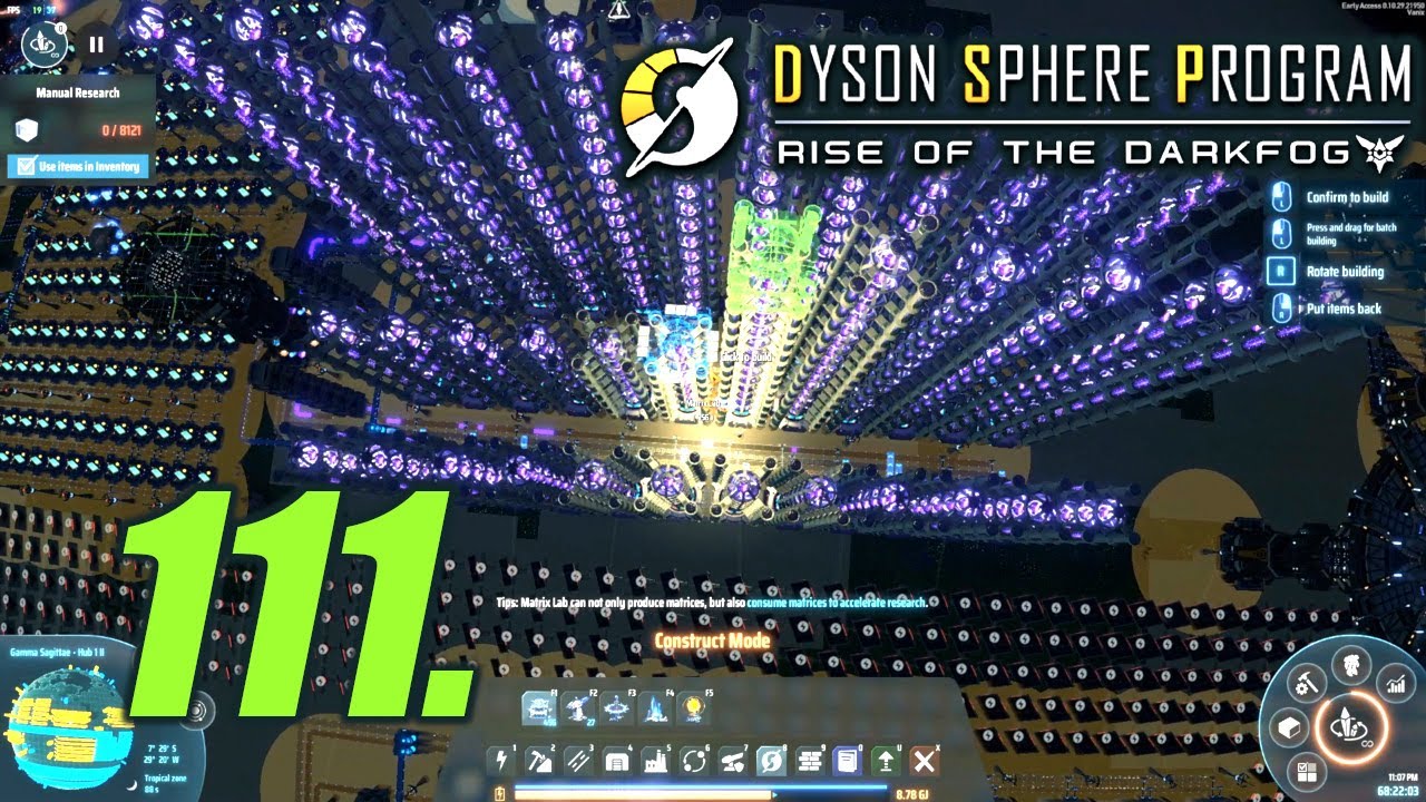 Bottleneck in Purple Science - Let's Play Dyson Sphere Program: Rise of the Dark Fog Part 111 ...