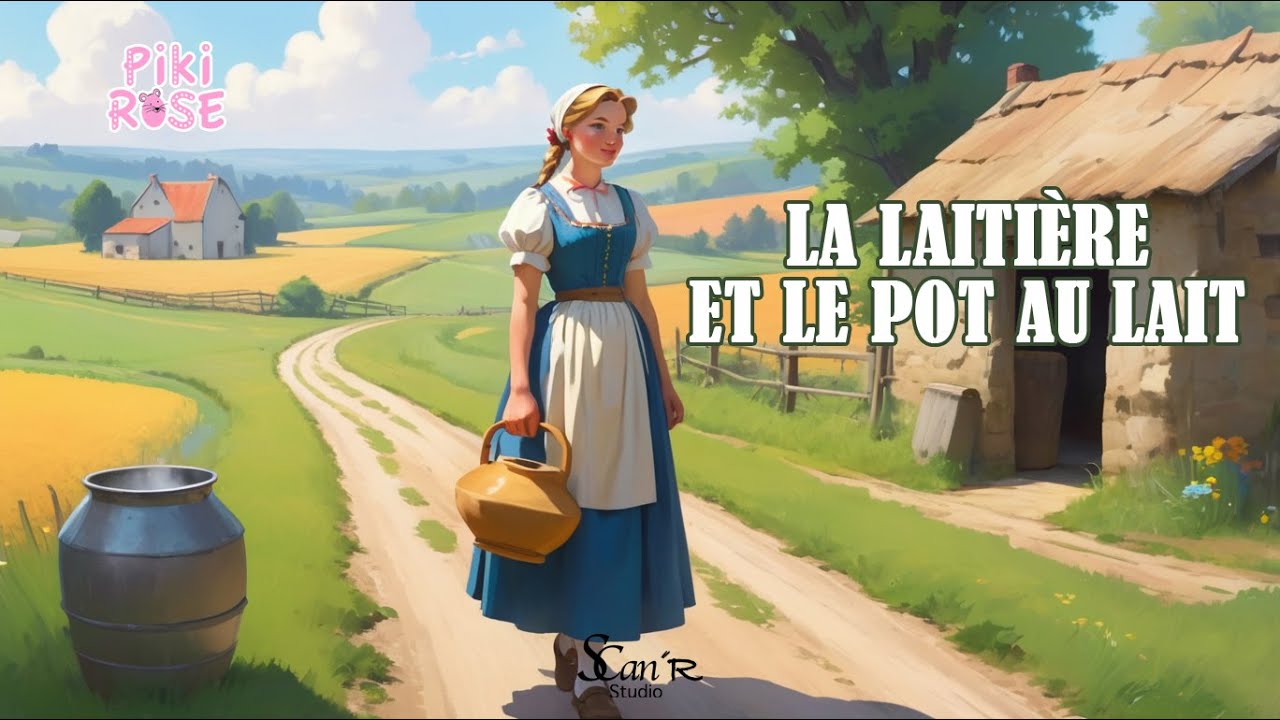 "🎶 Les Rêves de Perrette 🐄 – La Laitière et le Pot au Lait en chanson 🥛 ...