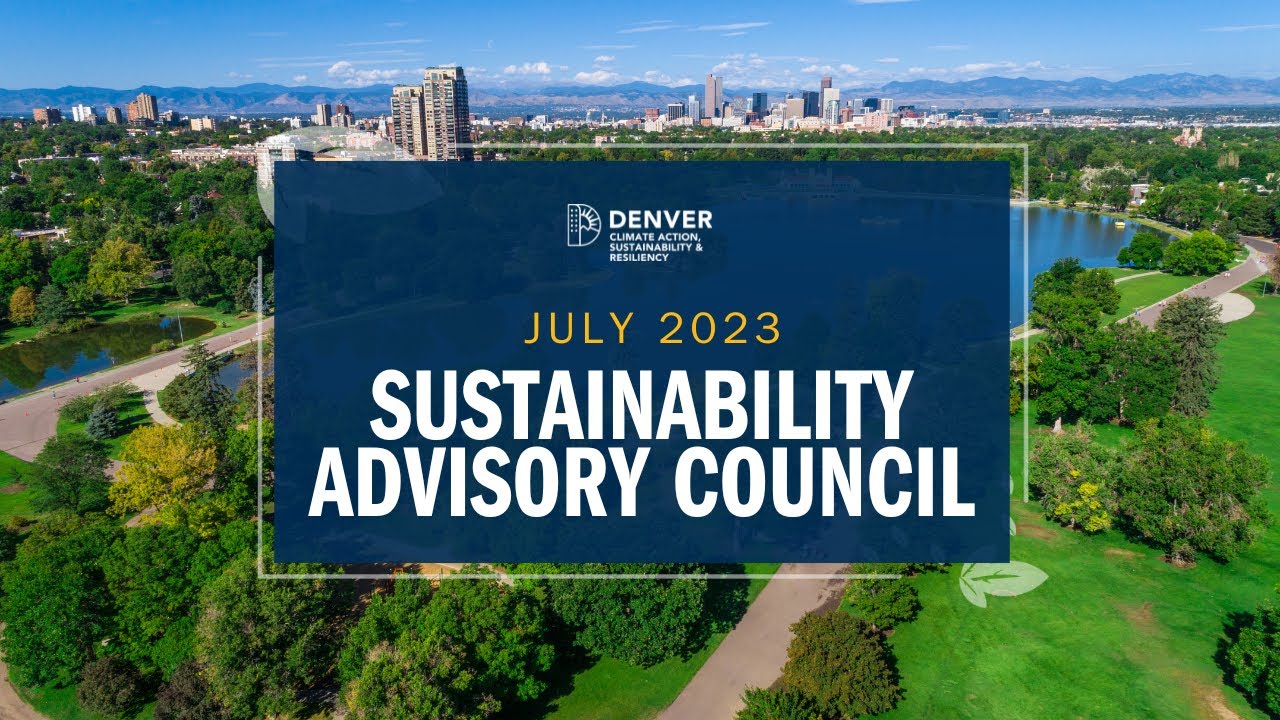 July 2023 Sustainability Advisory Council Meeting - YouTube