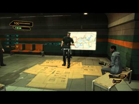 Deus Ex: Human Revolution DC - Detroit Central Station Adam Jensen KO's Dancing Punk Sequence