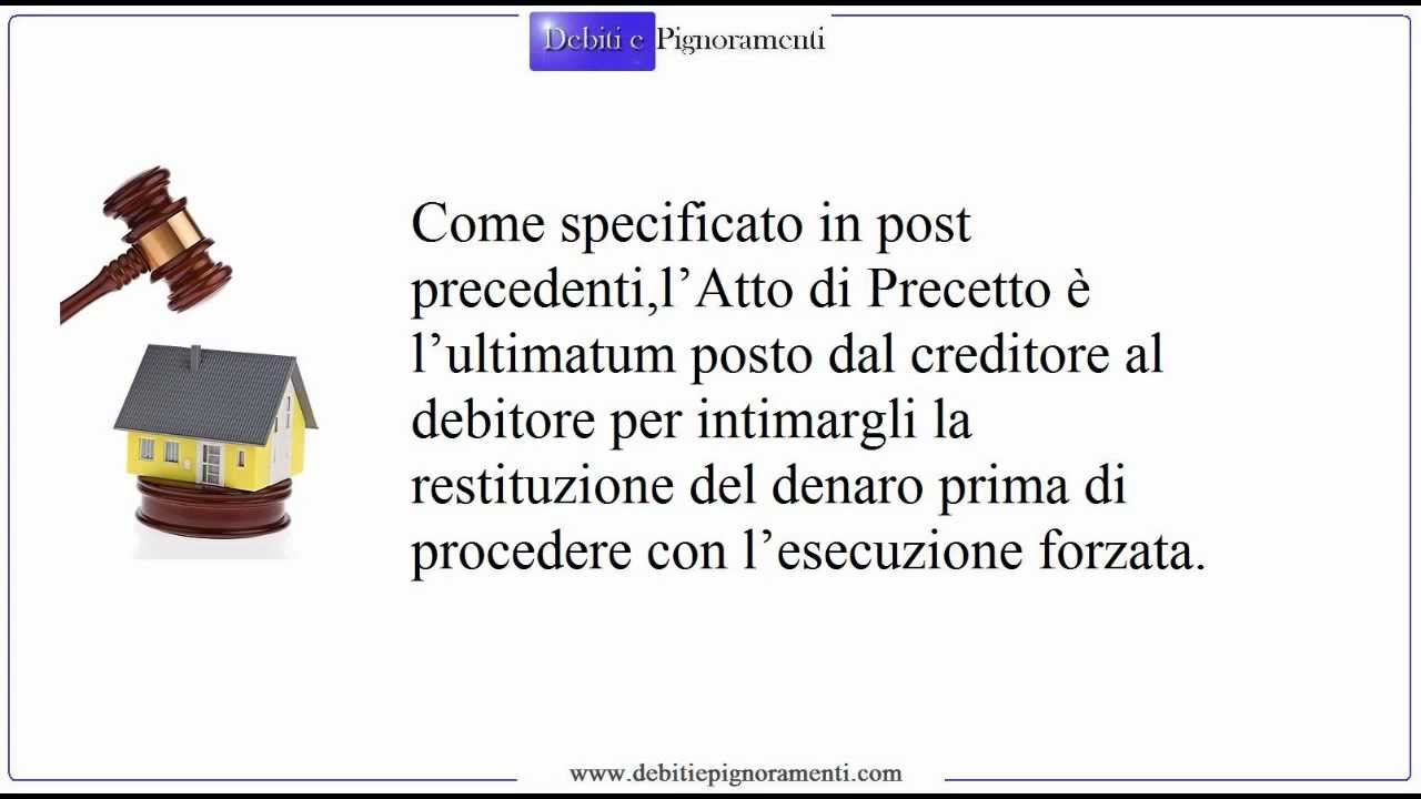 Video Come difendersi dall'Atto di Precetto - YouTube