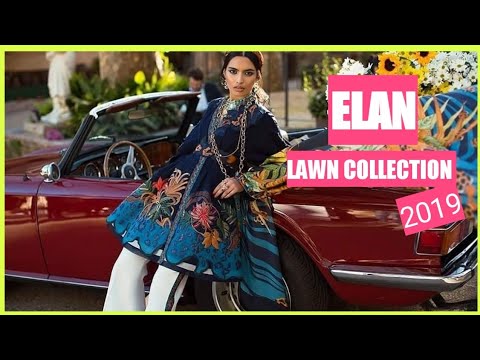 ELAN Unstitched Lawn Collection 2019 || Saima Rahim - YouTube