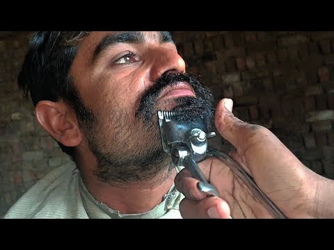 ASMR Fast Beard Shaving With 100 Year Old Zaza Machine [ASMR Sleep ...