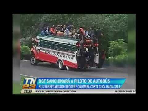 Bus sobrecargado recorre Colomba Costa Cuca hacia Xela - YouTube
