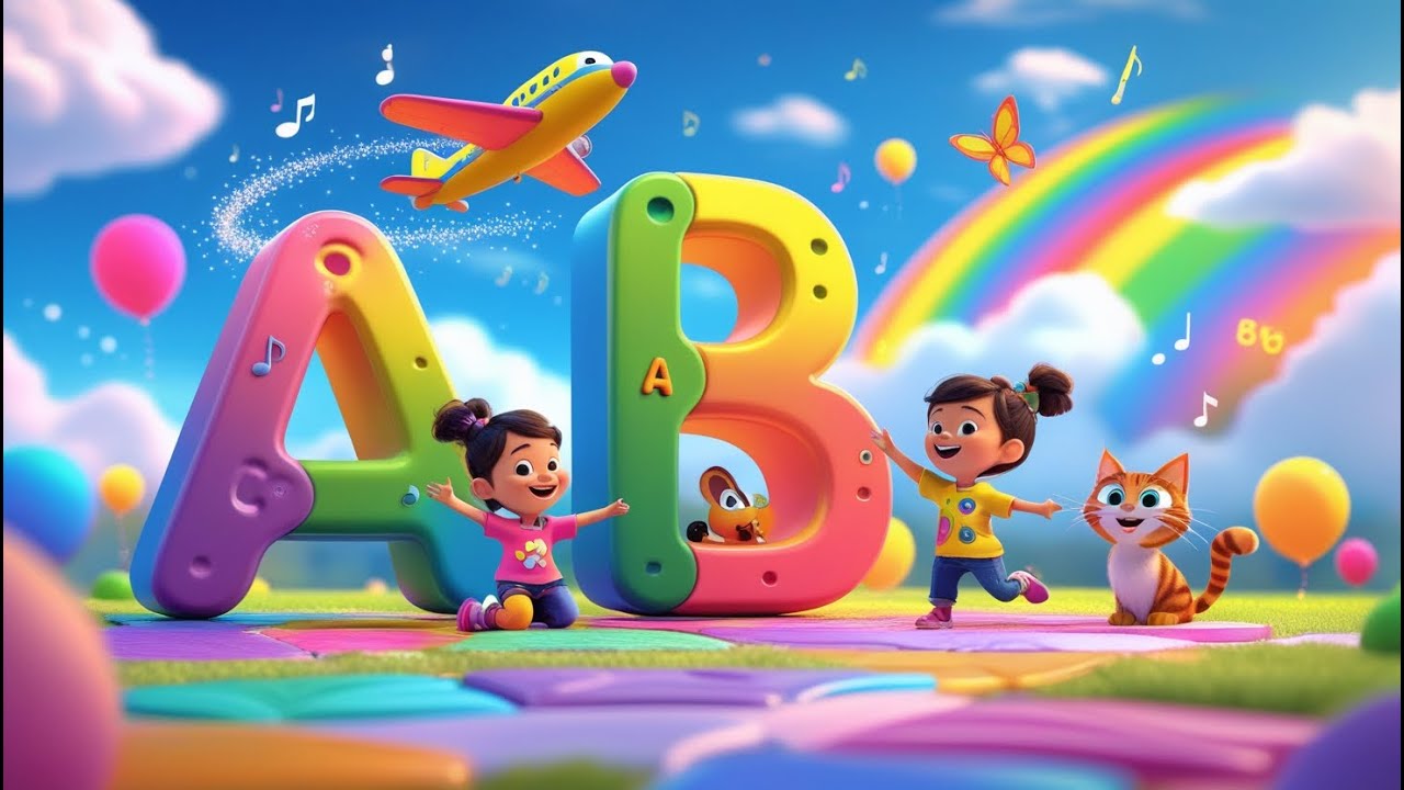 "ABC Song for Kids | Fun Alphabet Learning with Animals & Objects | A ...