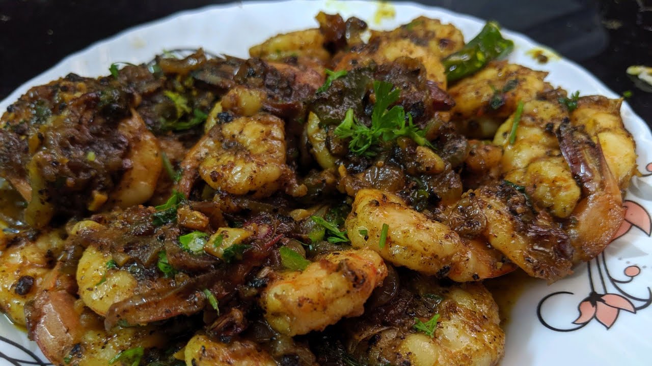 Prawns Pepper Garlic/ Peppery Prawns By PP - YouTube