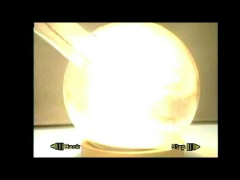 Burning of Steel Wool in pure Oxygen | chemistry experiment - YouTube
