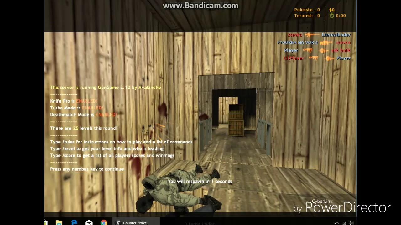 CS 1.6 | gun Game na CS 1.6 :D - YouTube