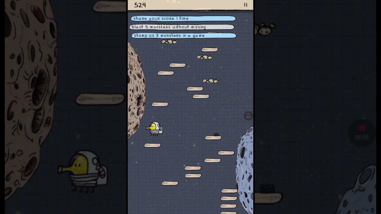 Doodle Jump Space Theme - YouTube