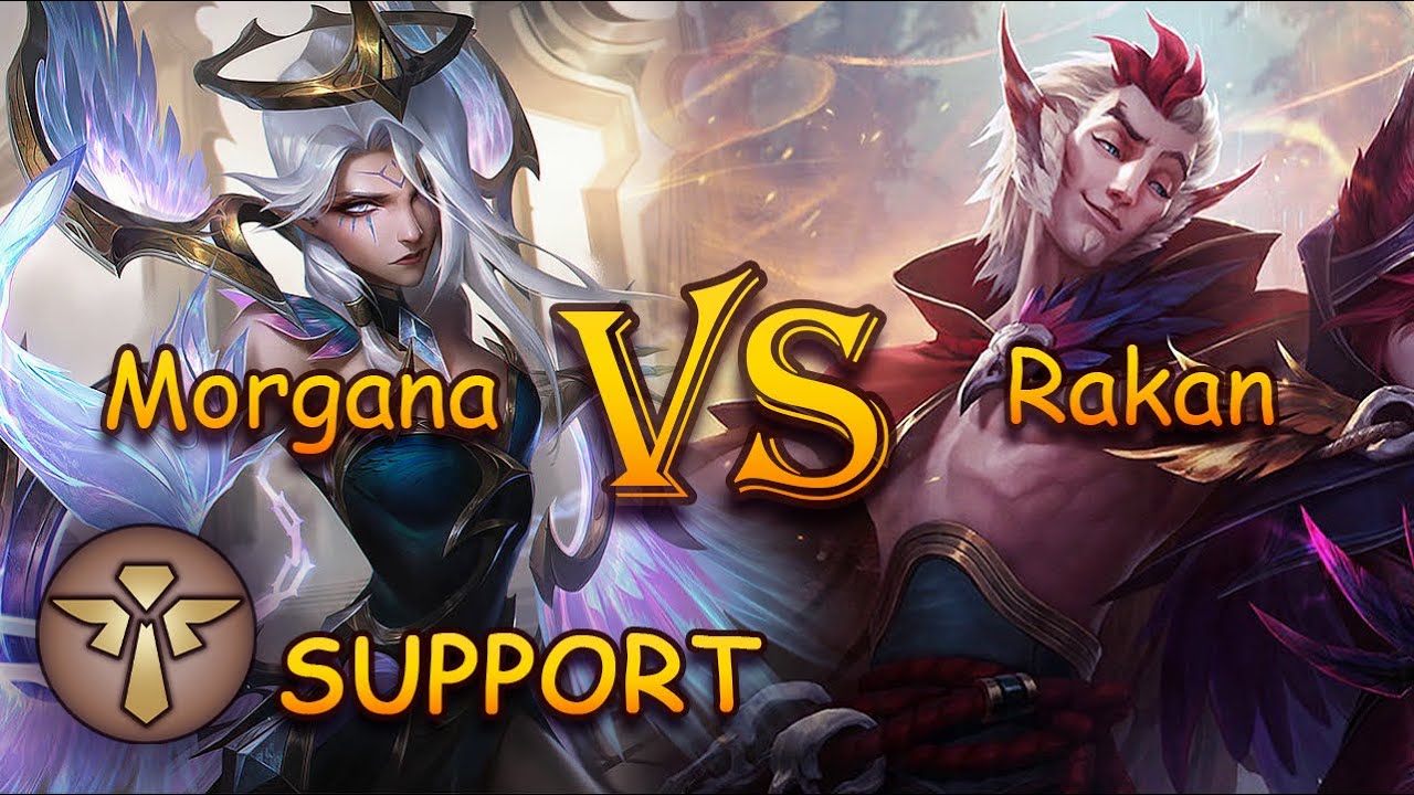 Morgana vs Rakan | Support | Full game | League of Legends - patch 13. ...