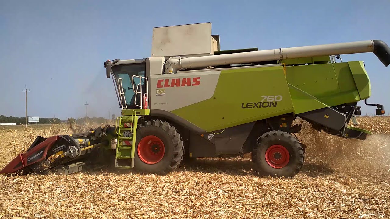 Combine CLAAS Lexion 760 - YouTube
