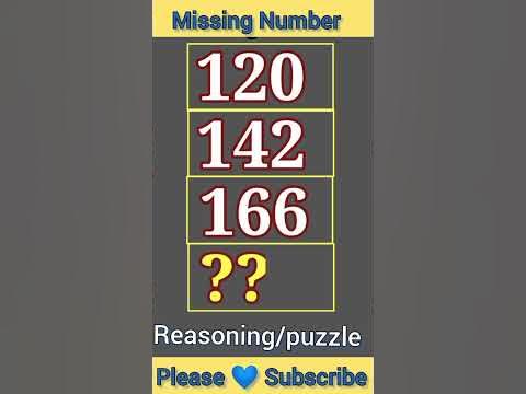 😄 Missing Number | Reasoning | Puzzle - 11 | #maths #shorts - YouTube