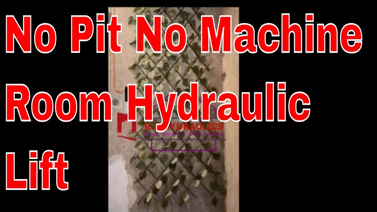 No Pit No Machine Room Hydraulic Lift Between Stairs For Your Domestic ...