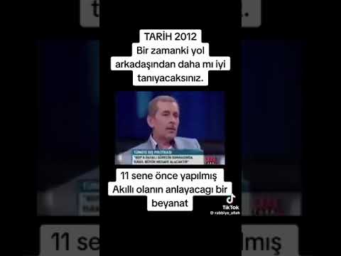 12 yıl önce neler söylemiş adam ve görünen o ki durum tam olarak oraya gidiyor