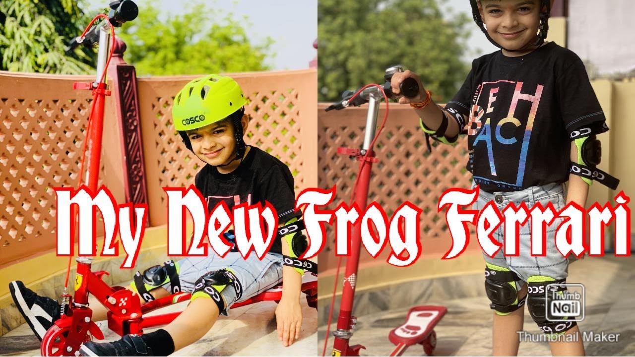 New Frog Ferrari Scooter (Hamleys) - YouTube