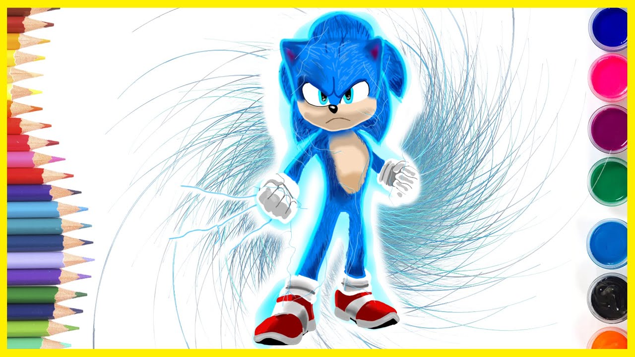 Drawing Sonic the Hedgehog 2 | How to Draw Sonic 2 - YouTube