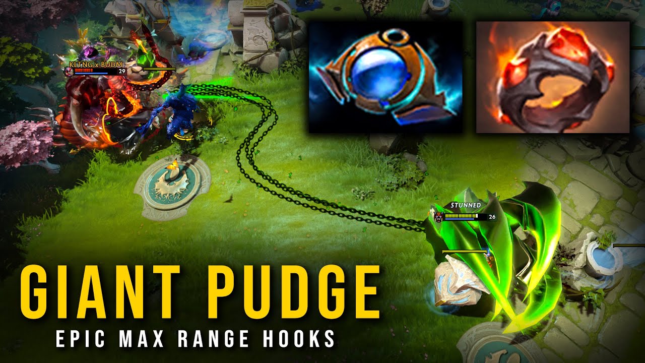🔥 GIANT Pudge With MAX RANGE Hooks 🔥 - YouTube