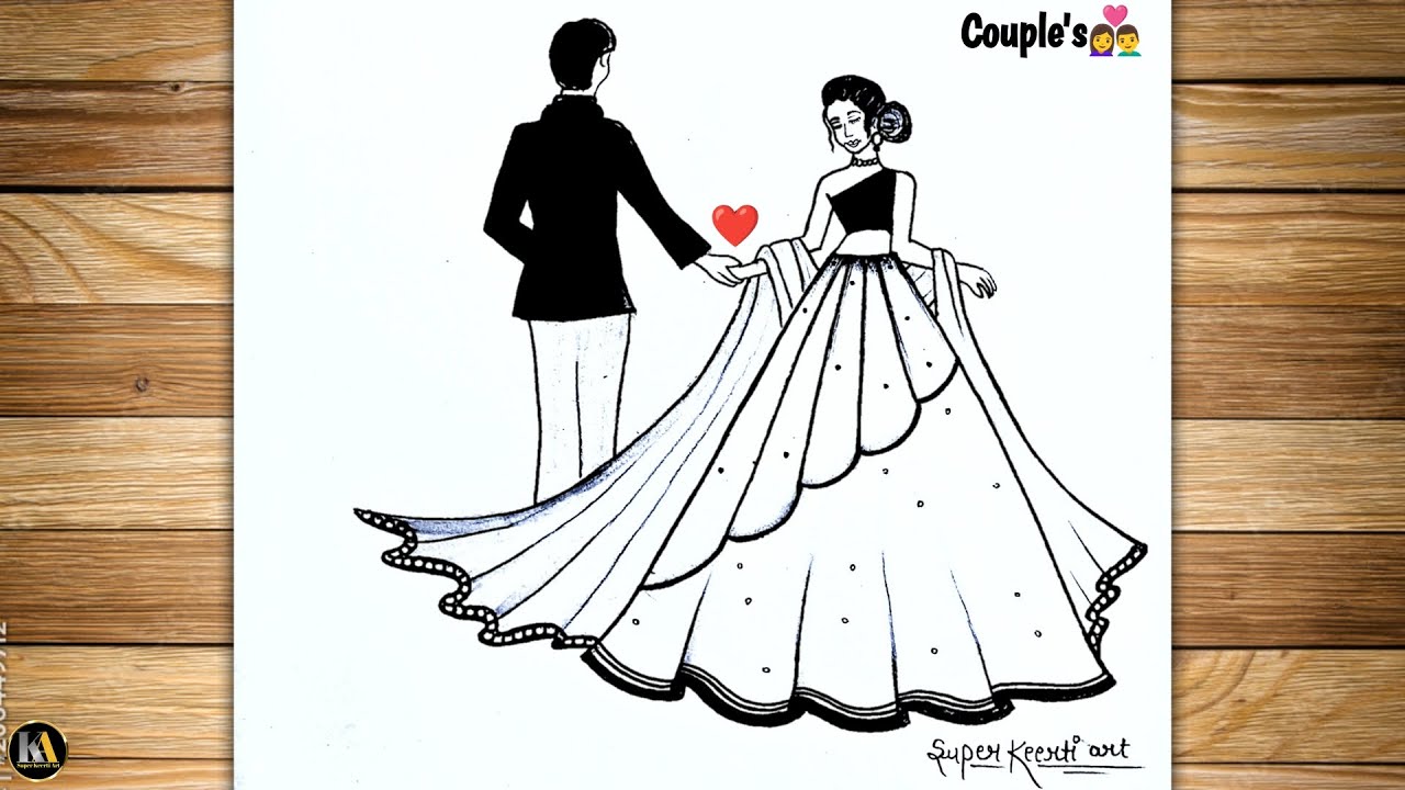 How to draw a couple -Drawing easy || Pencil sketch for beginner ...