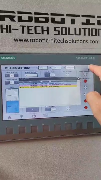 HMI interface for milling ABB robot #robot #robotics #milling #machining - YouTube
