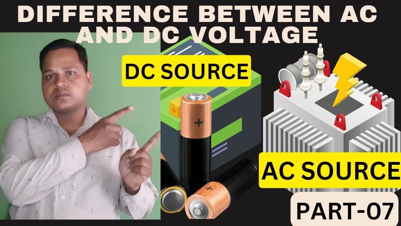 (16) Difference between ac voltage and dc voltage🔥Alternating Current ...