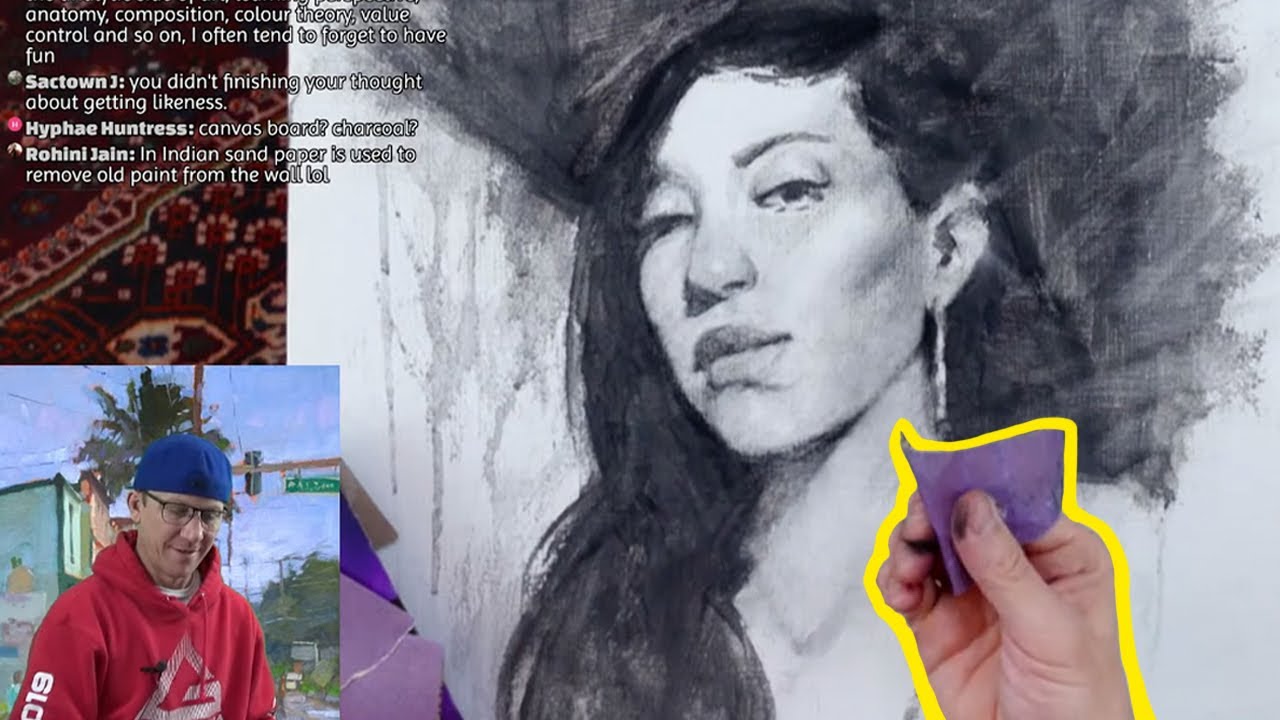 Using Sandpaper On My Drawing - YouTube