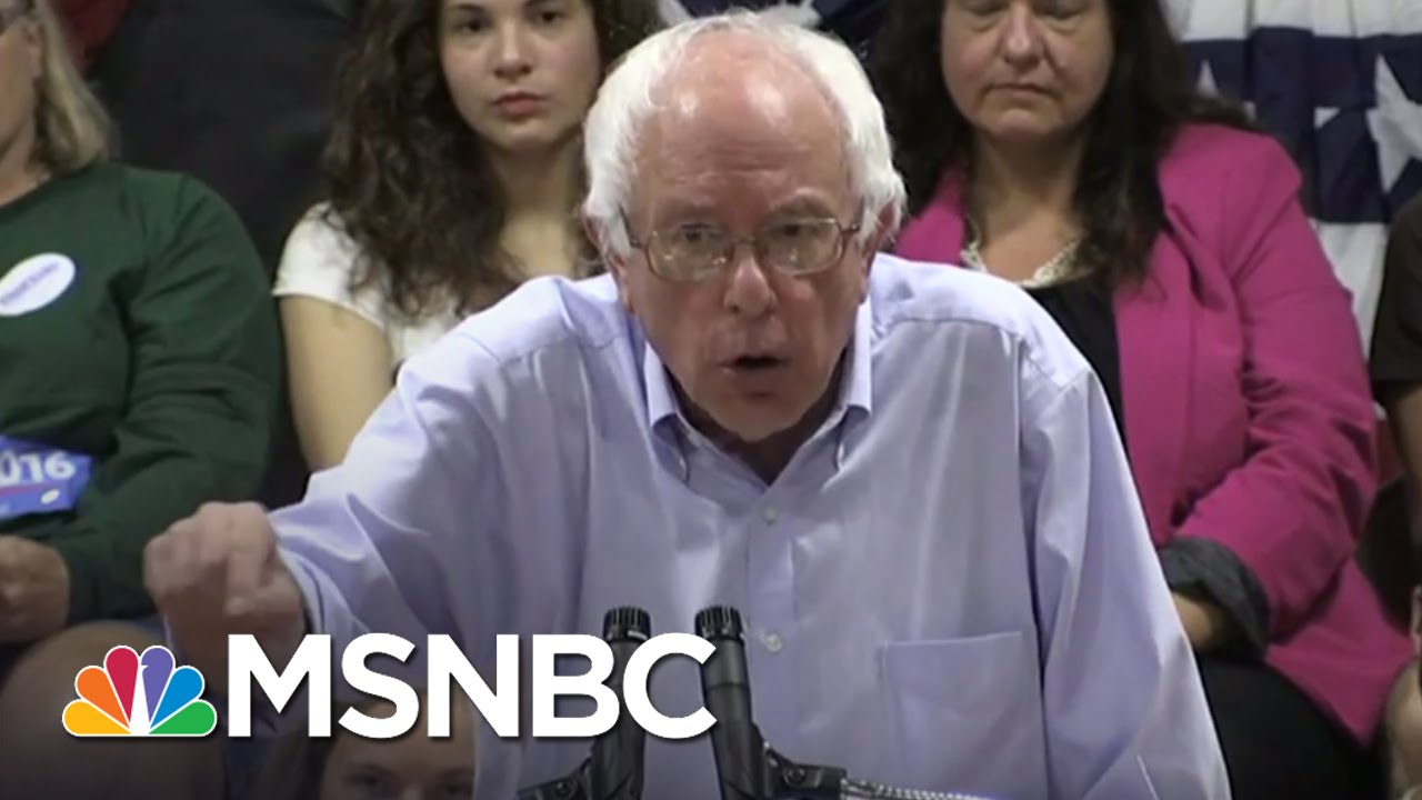 Bernie Sanders Attacks The One Percent | MSNBC - YouTube