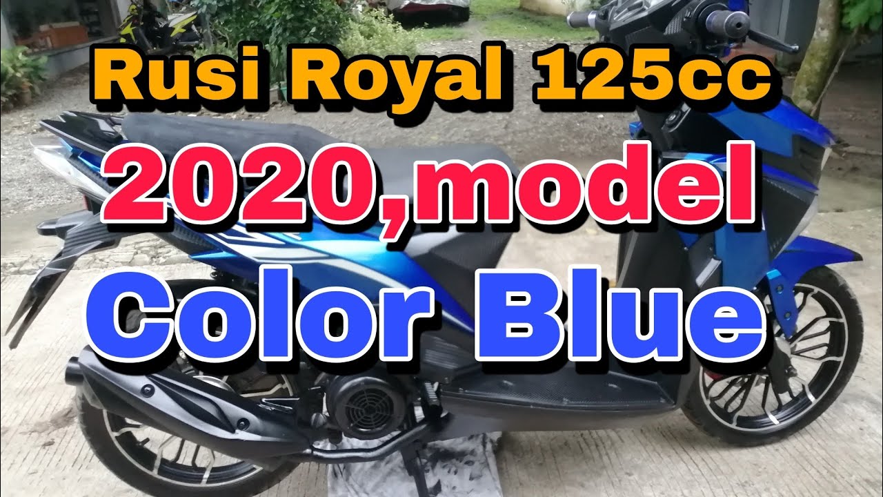 RUSI ROYAL 125CC 2020model color blue - YouTube