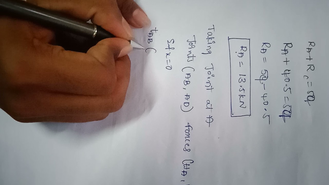 STRUCTURAL ANALYSIS-1 Problems based on method of tension coefficient ...