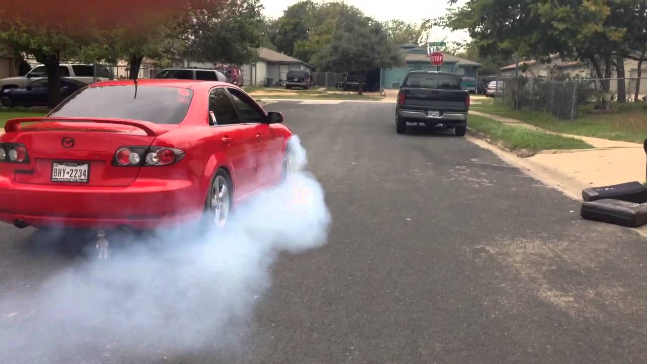Mazda 6 Burnout (Monkey) - YouTube