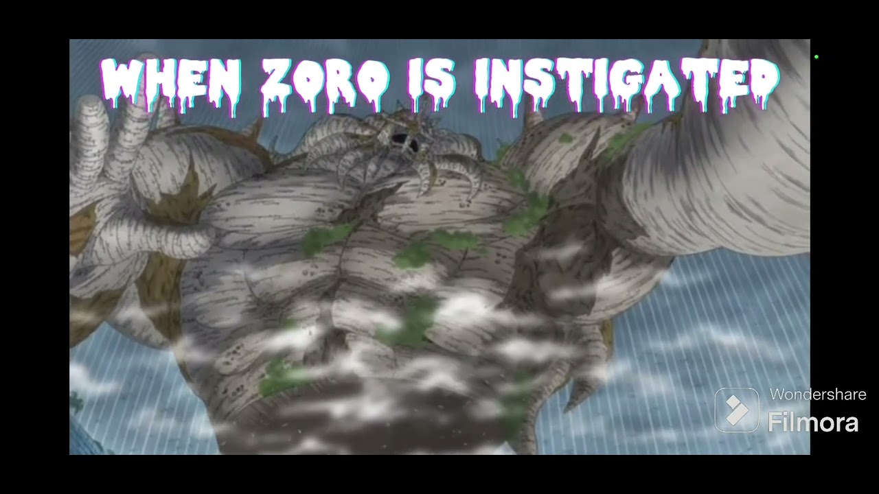 when zoro is calm VS when zoro is instigated/angry #zoro #transition ...